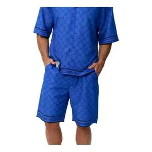 HOUSE OF CENMAR Cotton Shorts - Blue