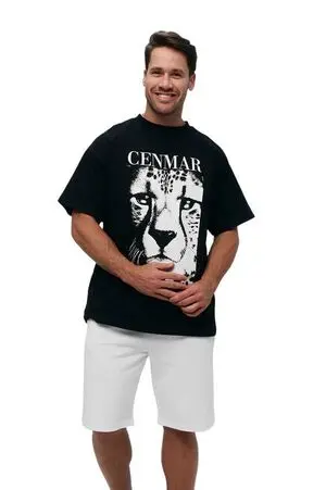 HOUSE OF CENMAR T-shirt With Artwork Print And Patch