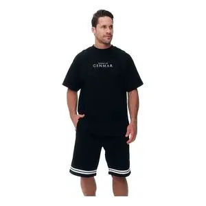 HOUSE OF CENMAR Plain Loose Fit T-shirt - Black