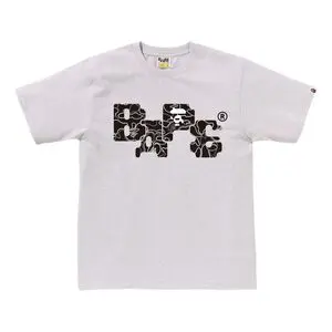 A BATHING APE A Bathing Ape Neon Camo 8bit Bape Logo T-shirt 'gray' Gray