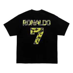 A BATHING APE X Cristiano Ronaldo Cr7 Life College Relaxed Fit T-shirt - Black