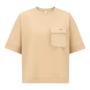 REEBOK Pocket Short Sleeve Top - Browm
