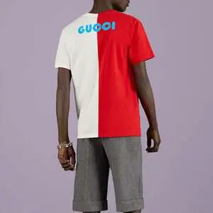 Gucci Cotton Jersey T-shirt With Jester Clown Print 'red White