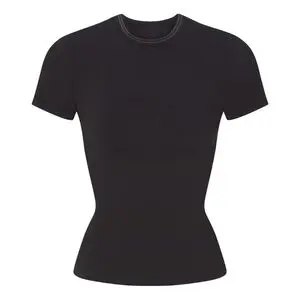 Nike X Skims Ribbed Seamless Baby T-shirt - Obsidian