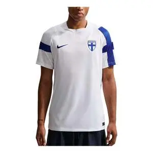 Nike Finland 2026 Stadium Home Dri-fit Soccer Replica Jersey - White/hyper Blue