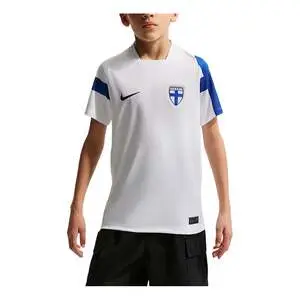 Nike Finland 2026 Stadium Away Soccer Replica Jersey - White/hyper Blue