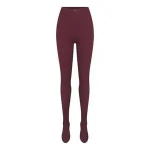 Nike X Skims Matte High-waisted Footsie Grip Leggings - Currant