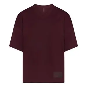 Nike X Skims Airy Oversized V-neck T-shirt - Currant