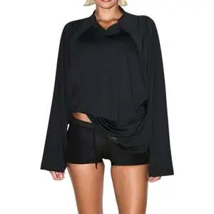Nike X Skims Airy Oversized V-neck Long-sleeve T-shirt