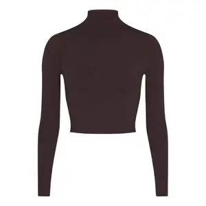 Nike X Skims Vintage Seamless Mock-neck Crop Bra - Phoenix