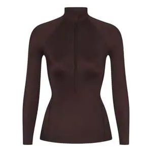 Nike X Skims Shine Long-sleeve Half-zip Top - Phoenix