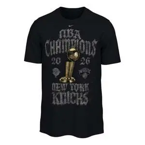 Nike New York Knicks 2025-26 Champions T-shirt - Black
