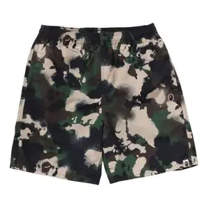 A BATHING APE Map Camouflage Regular Fit Shorts
