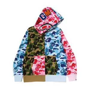 A BATHING APE Abc Camo Crazy Shark Full Zip Hoodie