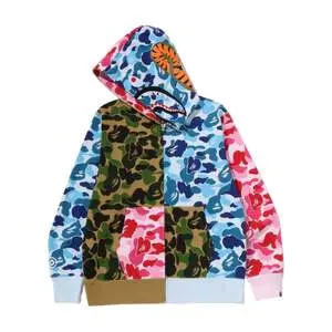 A BATHING APE Abc Camo Crazy Shark Full Zip Hoodie