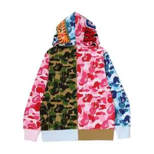 A BATHING APE Abc Camo Crazy Shark Full Zip Hoodie