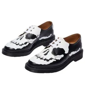 Dr. Martens 1461 Supreme Skull Graphic Lace Up Oxfords