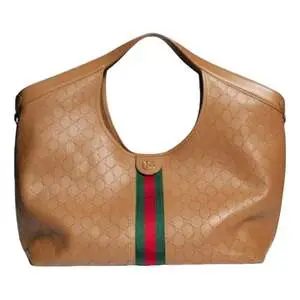 Gucci Gucci Giglio Large Tote Bag Dark Beige