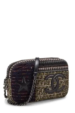 Chanel Multicolor Tweed Paris-dallas 'cc' Camera Bag