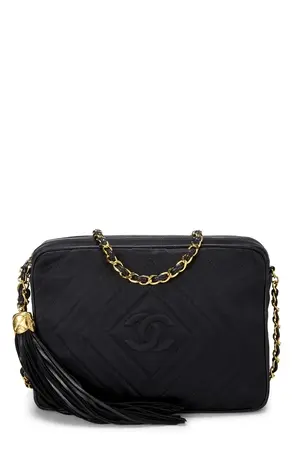 Chanel Satin Diamond 'cc' Camera Bag