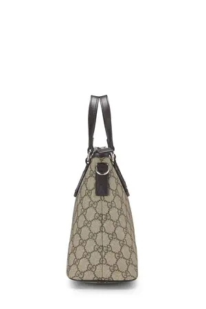 Gucci Gg Supreme Canvas Zip Tote - Beige