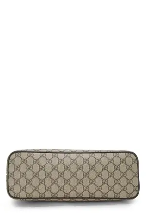 Gucci Gg Supreme Canvas Zip Tote - Beige