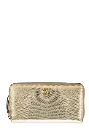 Gucci Embossed Zip Around Wallet