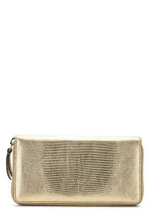 Gucci Embossed Zip Around Wallet