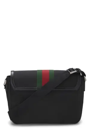 Gucci Techno Canvas Web Flap Messenger