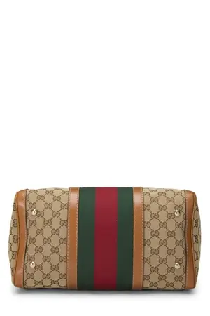 Gucci Original Gg Vintage Web Boston Bag