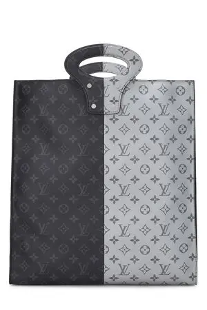 LOUIS VUITTON Monogram Eclipse Split North-south Tote - Black