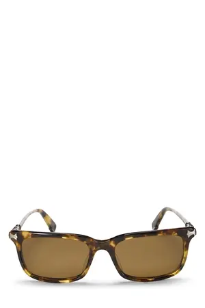 Chrome Hearts Tortoiseshell Acetate Fun Hatch Sunglasses - Brown