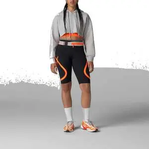 Adidas By Stella Mccartney Truepace Running Tights - Black/orange
