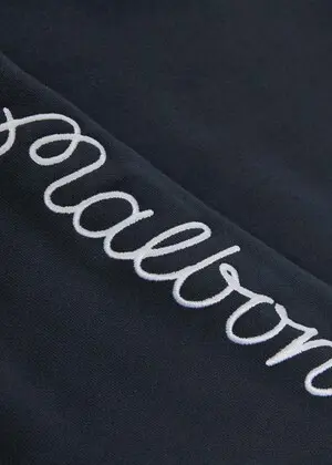 MALBON Clubhouse Logo Cotton Sweatpants