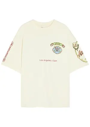 Amiri Vista Hj Skate Printed Cotton T-shirt - Ivory