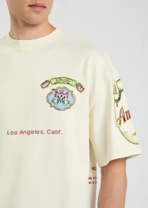 Amiri Vista Hj Skate Printed Cotton T-shirt - Ivory