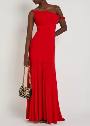 Alice + Olivia Noelia Panelled Stretch-jersey Maxi Dress