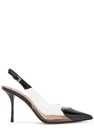 Alaïa Patent Leather Slingback Pumps - Black