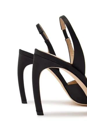 Victoria Beckham Harlow 100 Satin Slingback Sandals