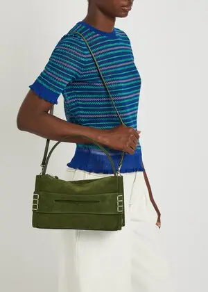 JW Anderson Loafer Suede Shoulder Bag