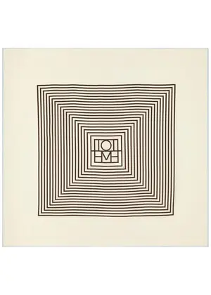 TOTEME Logo-print Silk Scarf
