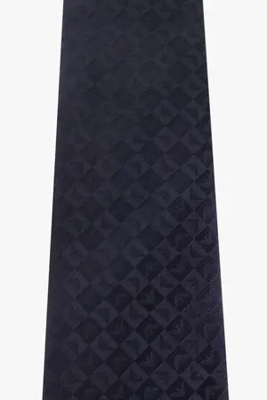 Emporio Armani Jacquard Pattern Pointed Tip Tie
