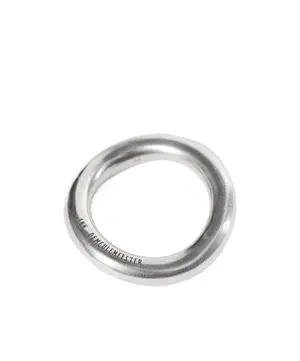 ANN DEMEULEMEESTER Hoop Ring With Embossed Logo