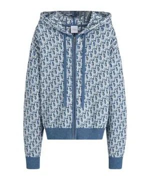 Dior Riviera Zipped Cardigan With Hood - No