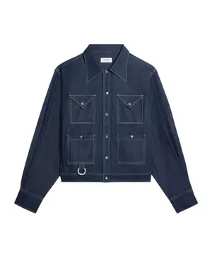 Celine Shirt In Cotton Denim - Blue