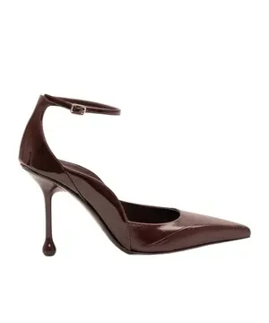 JIMMY CHOO Pointed-toe High-heeled Sandals - Brown