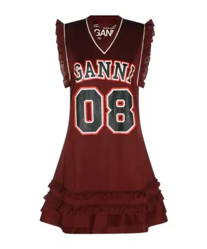 GANNI V-neck Dress - Brown
