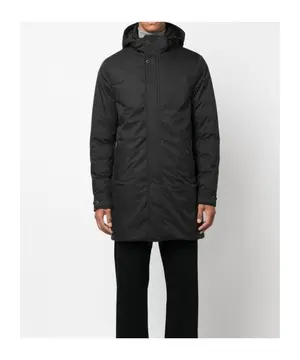 MOORER Vermont Hooded Down Jacket - Black