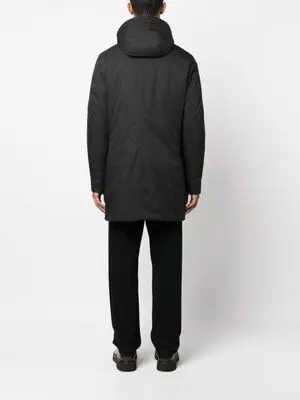 MOORER Vermont Hooded Down Jacket - Black