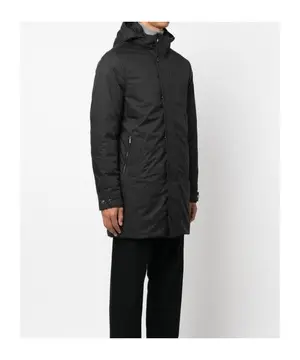 MOORER Vermont Hooded Down Jacket - Black